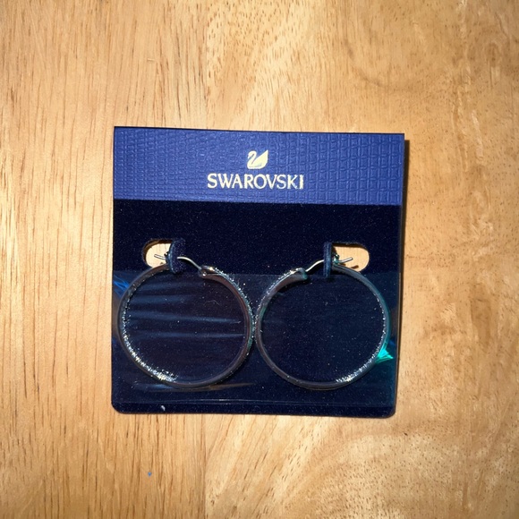 Swarovski | Accessories | Swarovski Hoop Earrings | Poshmark